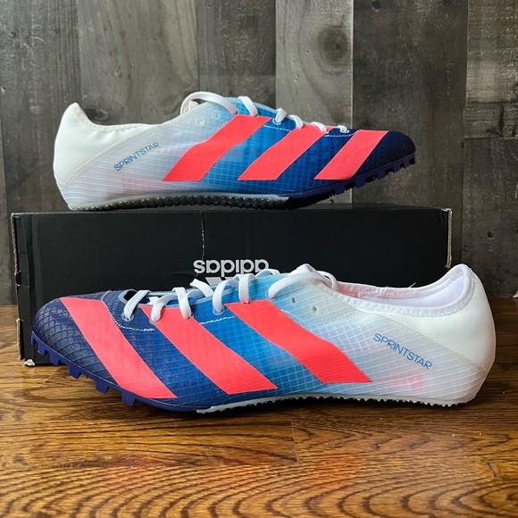 adidas | Shoes | Adidas Sprintstar Spikes Track Field Mens Blue Track ...